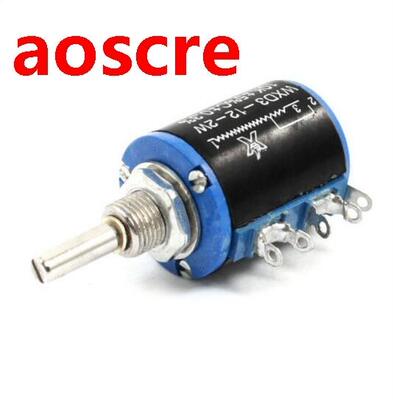 WXD3-12 10K Ohm 2W Rotary Wirewound Multiturn Taper Pot Pote