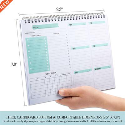 Daily Weekly Non-dated Planner Agendas Desktop Notepad to-Do