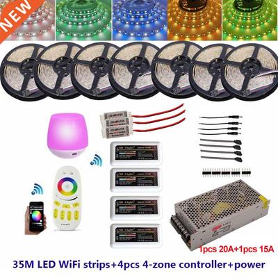20M 25M 0M 40M 5050 RGB RGBW 60LED/M Led Strip + 4-Zone Mi