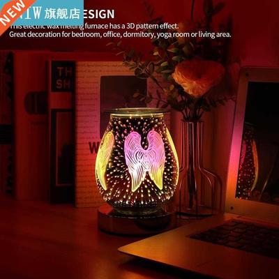 3D Firework Glass Vase Shape Air Humidifier With 7 Color Led
