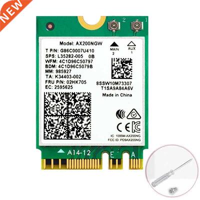 Wireless Dual Band 2400Mbps WiFi 6 For AX200 NGFF M.2 Blueto