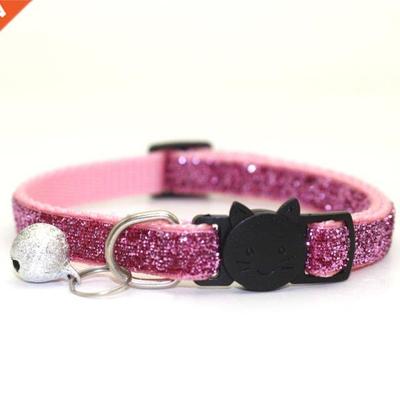 New Pet Cat Collar with Bell Breakaway Fashion Adjustable Ki