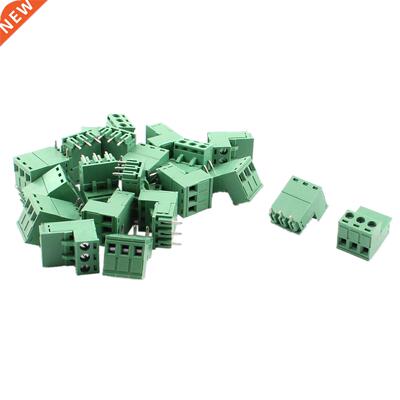 20 Pcs 5.08mm  Way PCB Mount Screw Terminal Block for 14-22