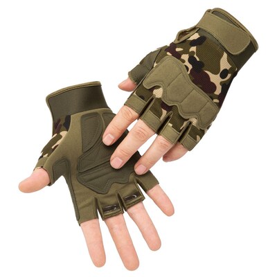 Men Tactical Gloves Military Army Shooting Cut Proof Fingerl