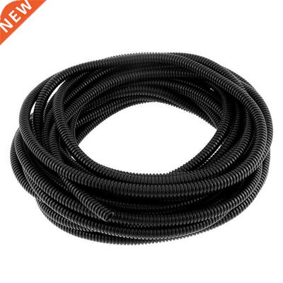 11M 12x8mm Black Polyethylene Flexible Corrugated Tubing Cab
