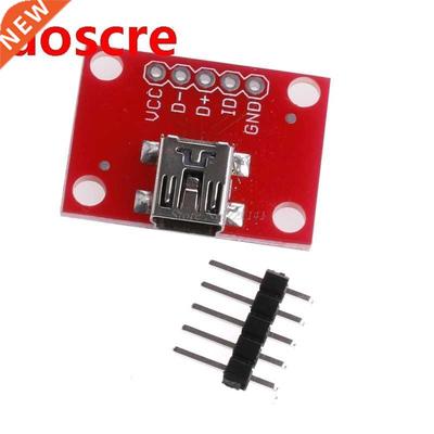 Mini USB Adapter Plate Breakout Board For USB Mini-B Extensi