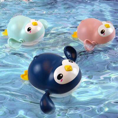 Baby Swimming Pool Shower Bath toys Cute Animal Duck Wind U