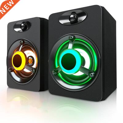 SB Wired Mini Computer Speakers LED Bass Stereo Subwoofer PC