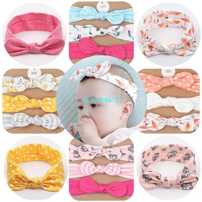 3PCS/Set High Quality Handmade Cotton Rabbit Flower Crown Ha