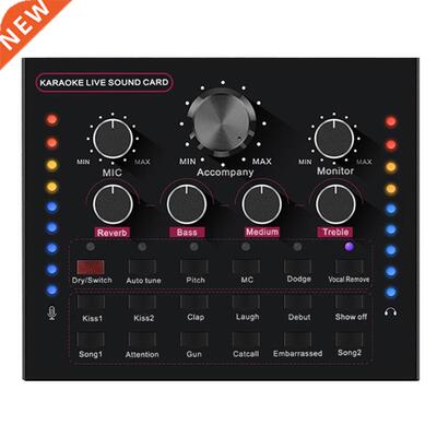 Professional Adjust Stereo Sound Cards Board Audio Mixer Sha