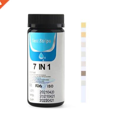 7 in 1 Aquarium Test Strips to Detect pH Nitrite Nitrate Chl