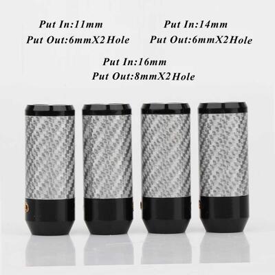 Preffair 4Pcs DIY Splitt Carbon Fiber Pants Boot Y Splitter