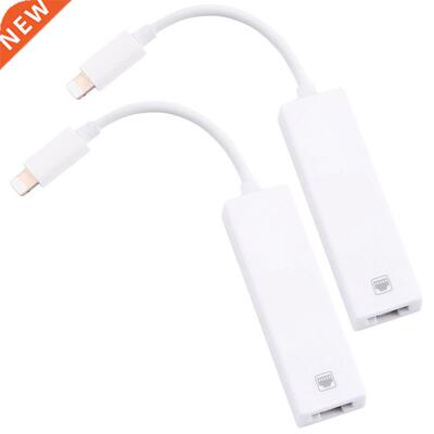 2X 100Mbps Network Cable Adapter for Lightning to RJ45 Ether
