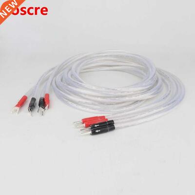 Pair 5N OCC crystal Copper Silver Plated Hi-end louldspeak c