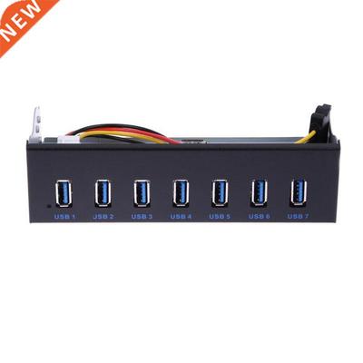 7 Port USB 3.0 Hub 5Gbs 5.25inch CD-ROM Drive Bay CD ROM Fro