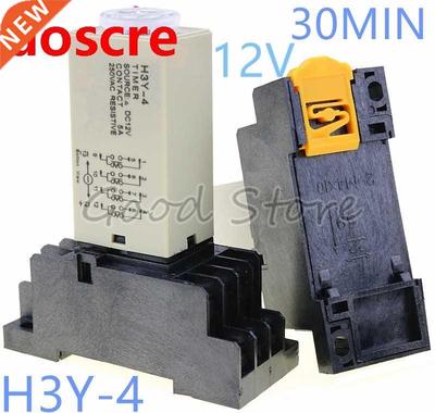 1SET H3Y-4 0-30min12V Time relay power delay controller ST6