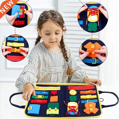 Kids Busy Boa Bule 1-5 Years Old Zip Button Lace Up Tool