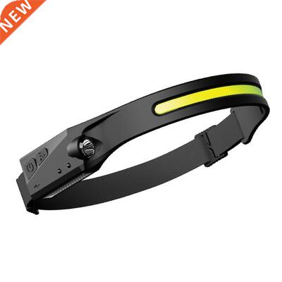 New Headlamp COB LED Headlights USB Rechargeable Super Brigh