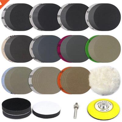 150 PCS 3 Inch Sanding Discs Silicon Carbide 400-10000 Grits