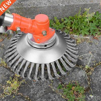 8 Inch Steel Wire Wheel Grden Weed Brush Lwn Mower Grss E