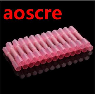 25Pcs 22-18AWG Red Heat Shrink Electrical Wire Cable Connect