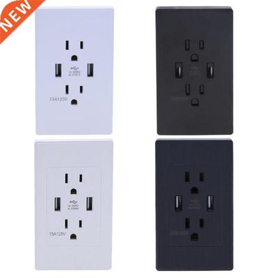 Sockets Wall Charger Station Socket USB Port Adapter AC Powe