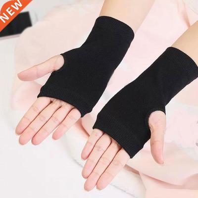 Women Short Fingerless Gloves Cosplay Mitten Unisex Overslee
