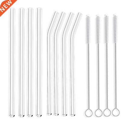Bg Extra Wde Straw Smoothe Glass Straws Reusable Long Dr
