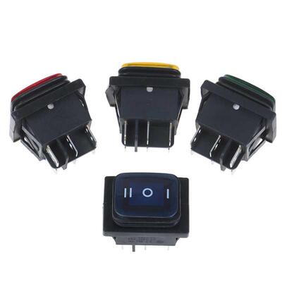 1PC 0A/250V 6Pin Waterproof Auto Boat Toggle Rocker Switch
