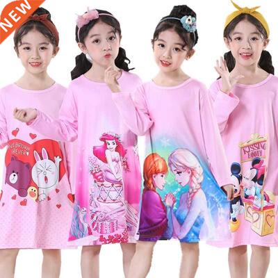 Summer Sprng Grls Anna Elsa Olaf Prncess Nghtgown Pajama