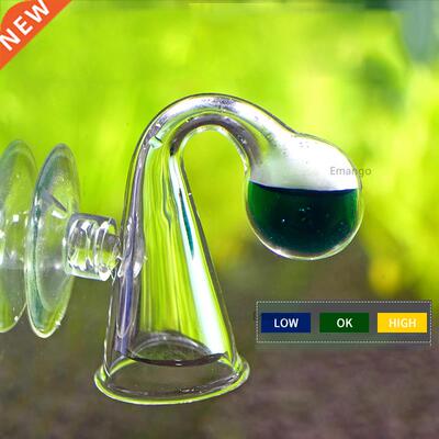 Fish Tank CO2 Diffuse Glass Drop Checker For Co2 Monitor gla