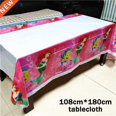 108cm*180cm Mermaid Party Supplies Table cloth Kids Girls A