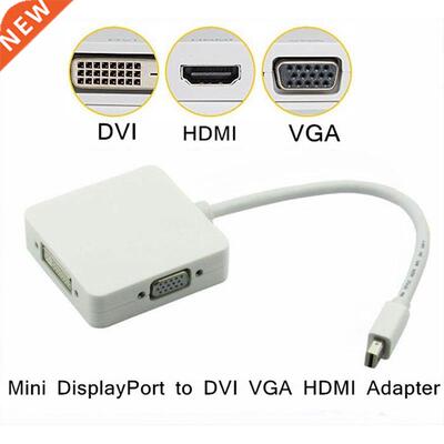 Mini DisplayPort Thunderbolt to DVI VGA HDMI Adapter cable3