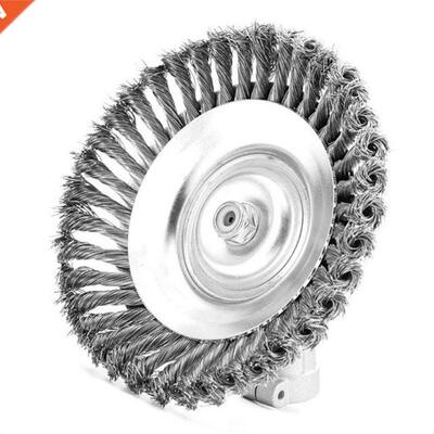 Steel Wire Wheel Grden Weed Brush Lwn Mower Grss Eter Tr