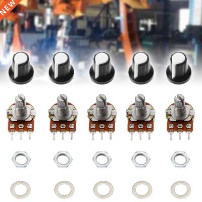 5Pcs 10K ohm Linear Single Rotary Potentiometer 15mm Resisto