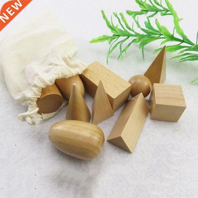 3D Ss Geometry Blos Brs Wooden Geometrc Solds Mon