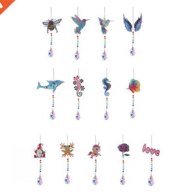 5D Diamond Painting Pendant Crystal Drill Wind Chime DIY Cry