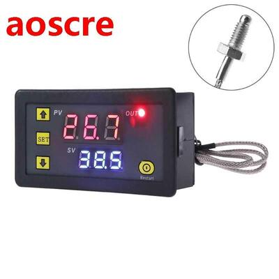 Digital Temperature Controller -60~500℃ K-type M6 Probe The