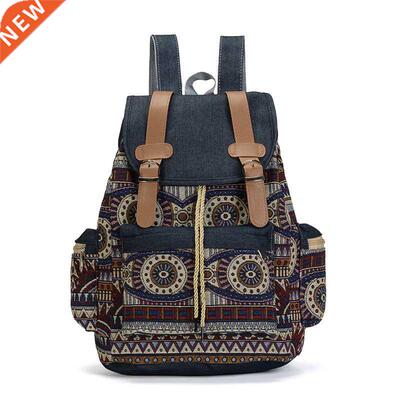 High Quality Women Vintage Backpack Ethnic Backpacks Bohemi
