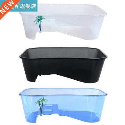 Reptile Vivarium Box Turtle Tortoise with Basking Ramp Aquar