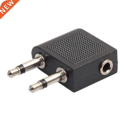 3.5mm Female Jack To 3.5mm Male Plug Airplane Earphone Audio