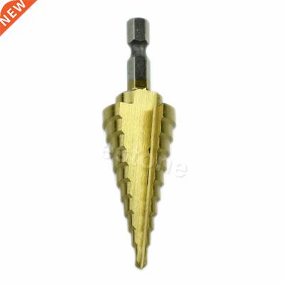Hex Titanium Step Cone Drill Bit Hole Cutter 4-22mm HSS 4241