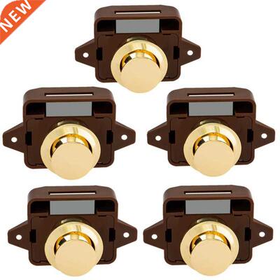 5Pcs Keyless Push Button Catch Door Knob Lock for RV Caravan