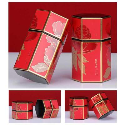 Hexagon Tea Storage Containers Tea Tins Food Storage Contain