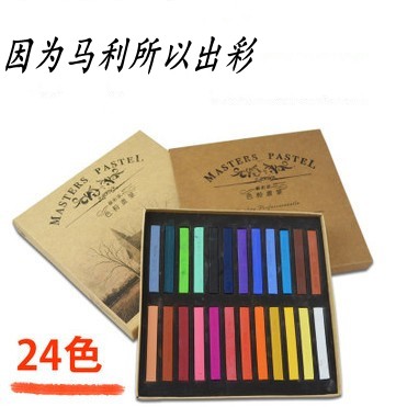 包邮马利12/24/36/48色套装 色粉笔粉彩笔色粉棒染发蜡笔