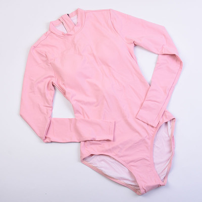 长袖高领女潜水连体泳衣防晒聚拢