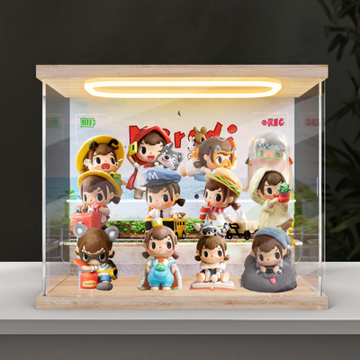 古薇媞适用泡泡玛特第一章放学后的Merodi系列手办盲盒灯光展示盒