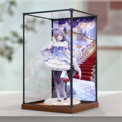 古薇媞适用元神刻晴·璀夜华宴Ver.1/8手办合金框亚克力展示盒