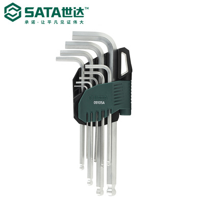 ta世达9件铬钒钢特长加长球头内六角扳手09101A-0910