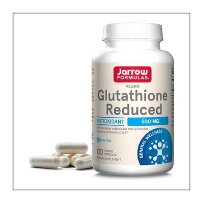 现货美国Jarrow Formulas还原型谷胱甘肽Glutathione500毫克120粒